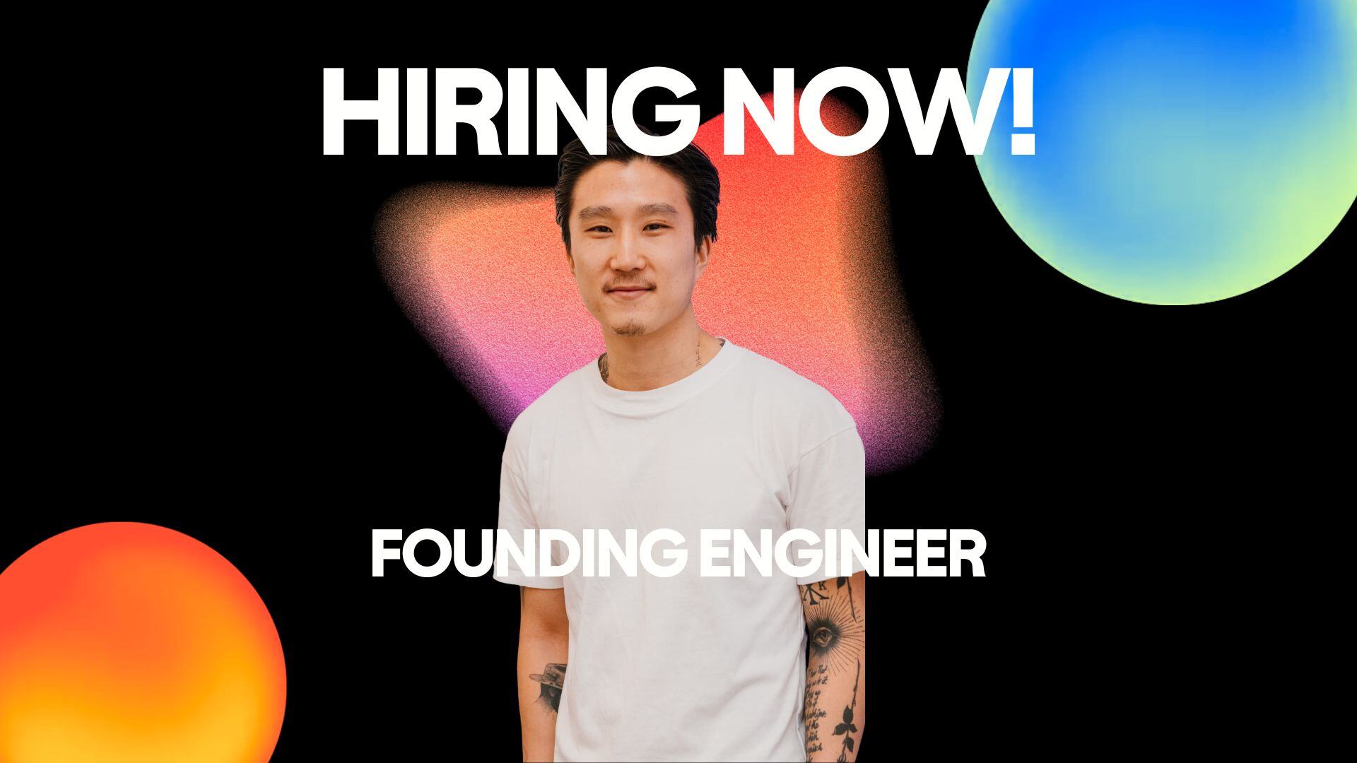HIRING: FOUNDING ENGINEER AN AWESOME TEAM BUILDING IN AI